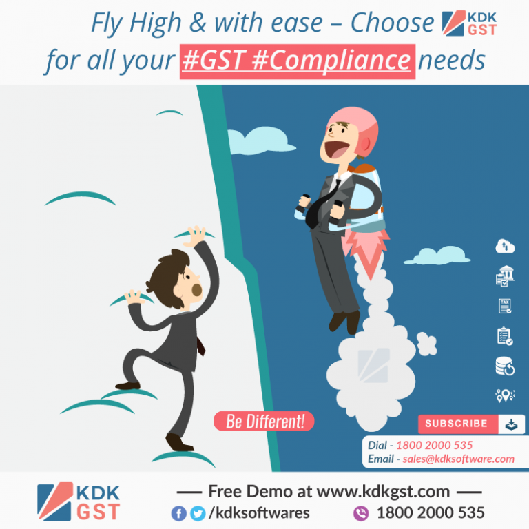 Fly High & with ease – Choose KDK GST for all your #GST - KDK Softwares